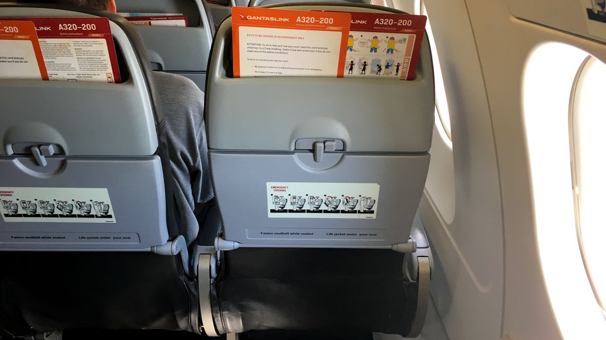 Qantas have removed seat pockets on flight. : r/australia