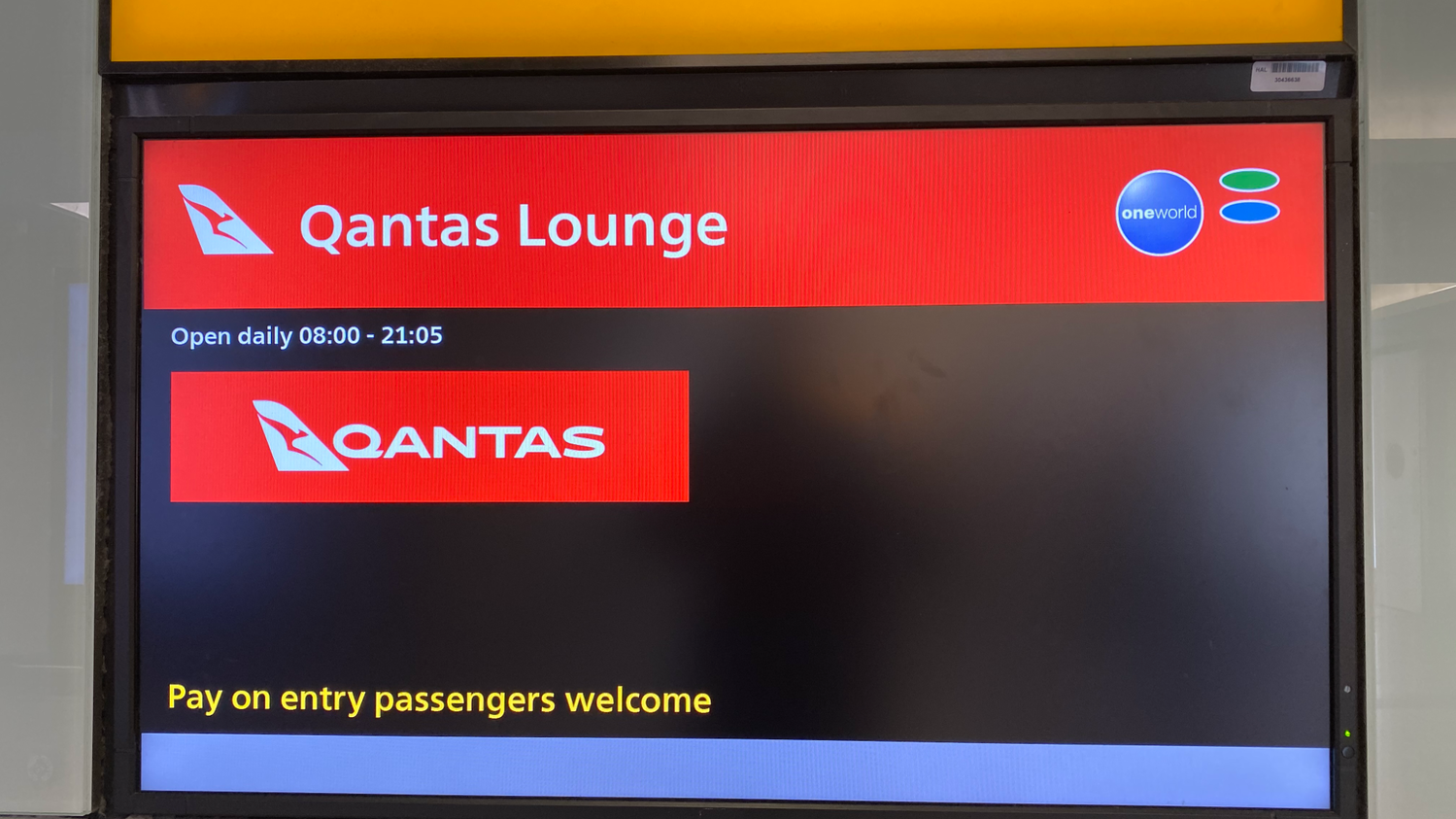 For £55 you can now buy your way into Qantas' London Heathrow lounge ...