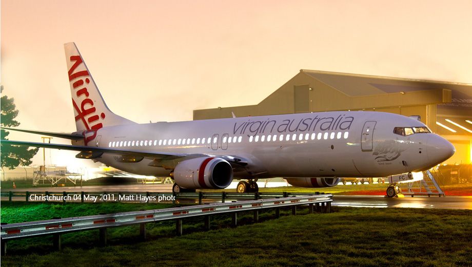 Virgin Blue Logo Signage For Virgin Australia Holdings Pty Ltd. At