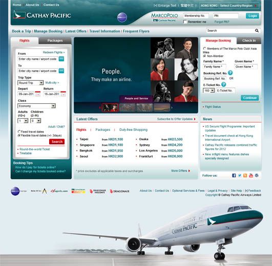 Cathay Pacific reveals new-look website - Executive Traveller