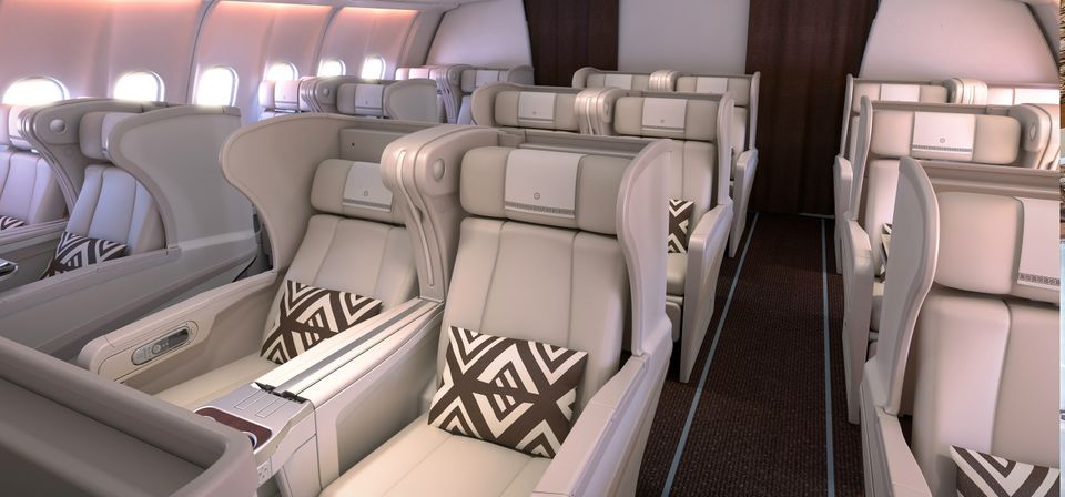 Fiji Airways Airbus A350 business class [photos, details 2022 ...