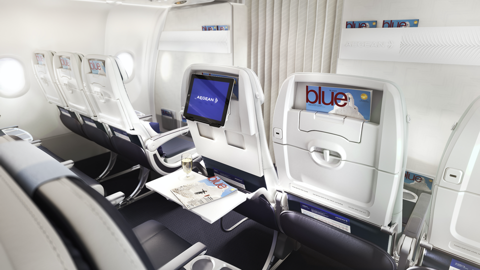 Aegean Airlines new Airbus A320neo livery, business class - Executive ...