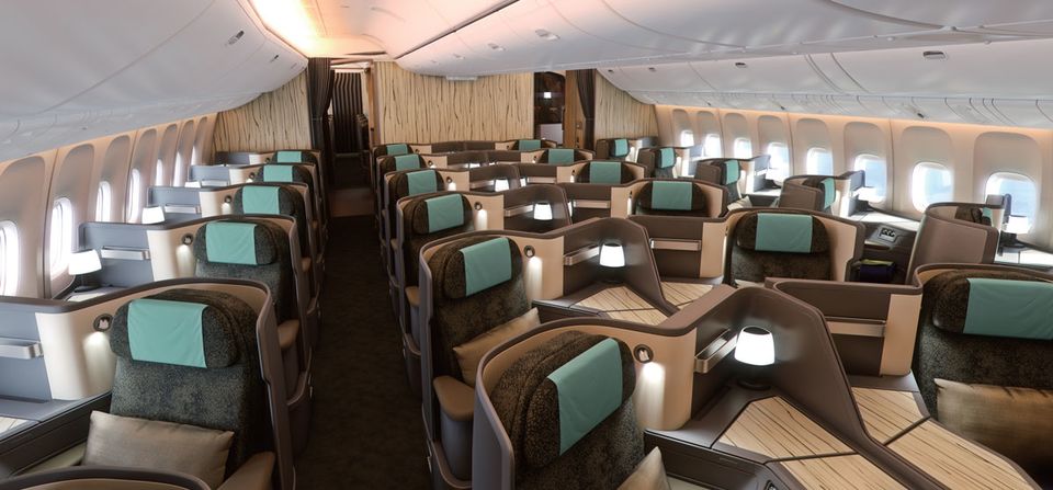 China Airlines Boeing 777-300ER first business premium economy class ...
